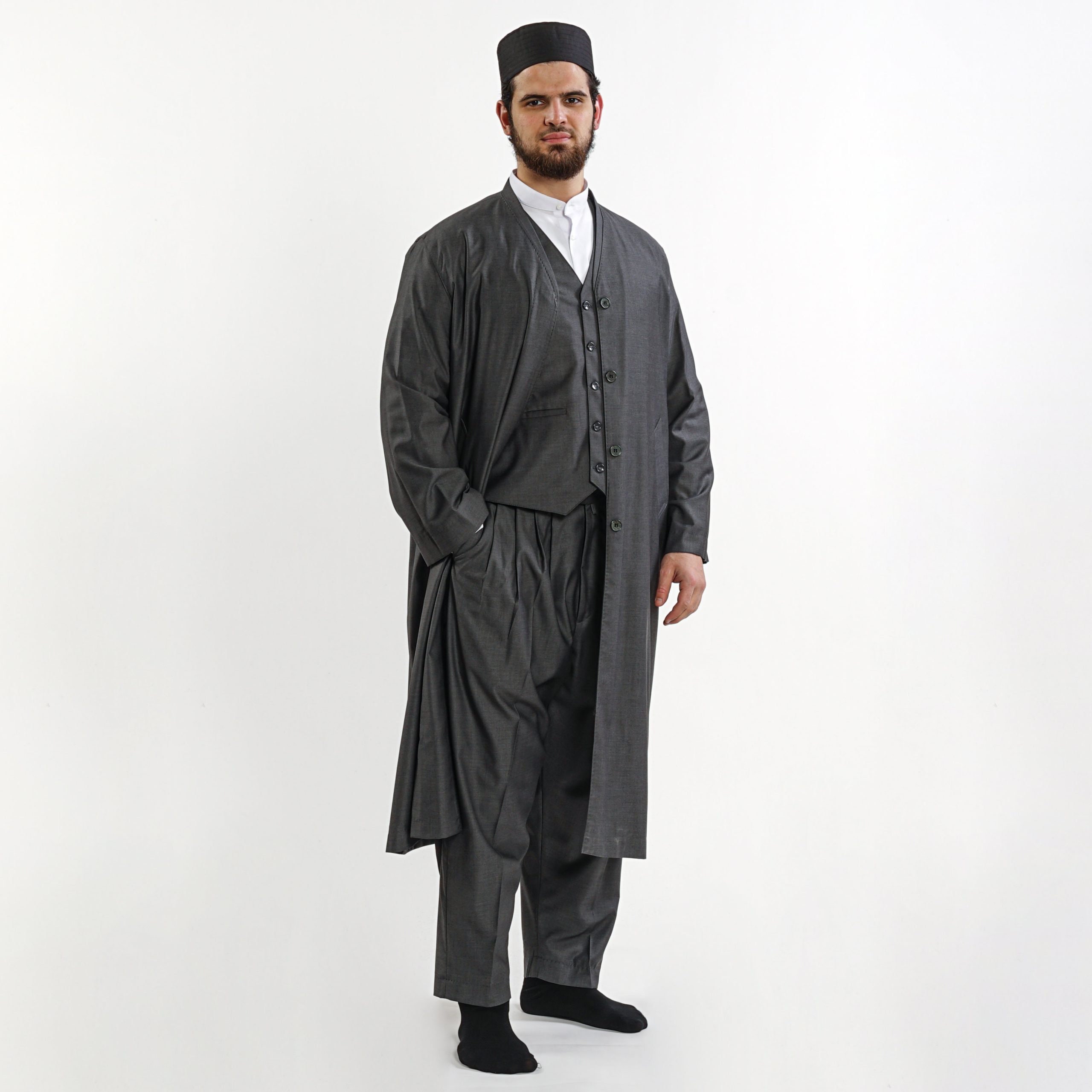 Slamic Robe Shalwar Vest Set | Islamic Men's Team | Islamic Men's ...