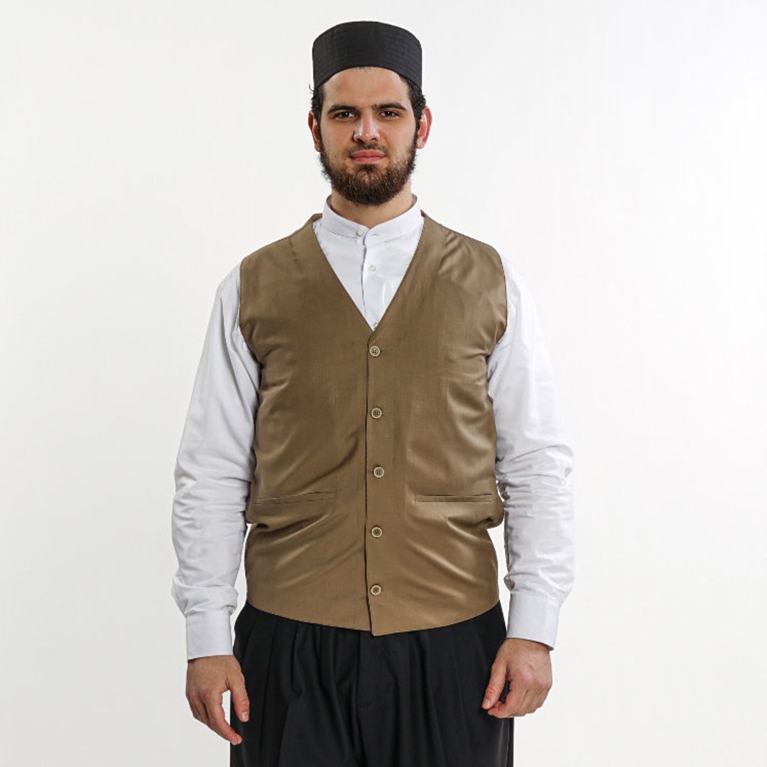 Plain Model Vest| Islamic Vest | Prayer Vest - Etsy