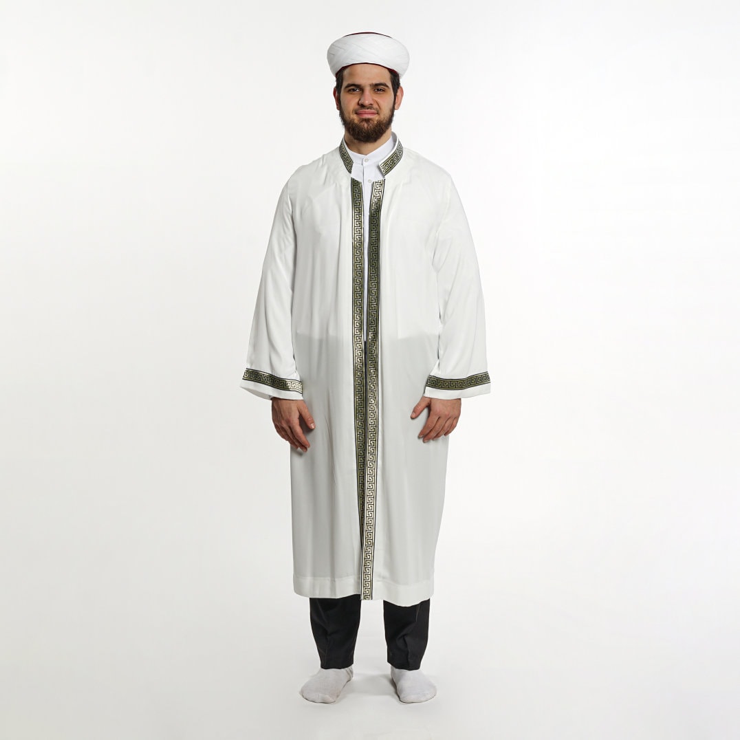 Bordered Imam Robe Models Islamic Robe Prayer Robe - Etsy