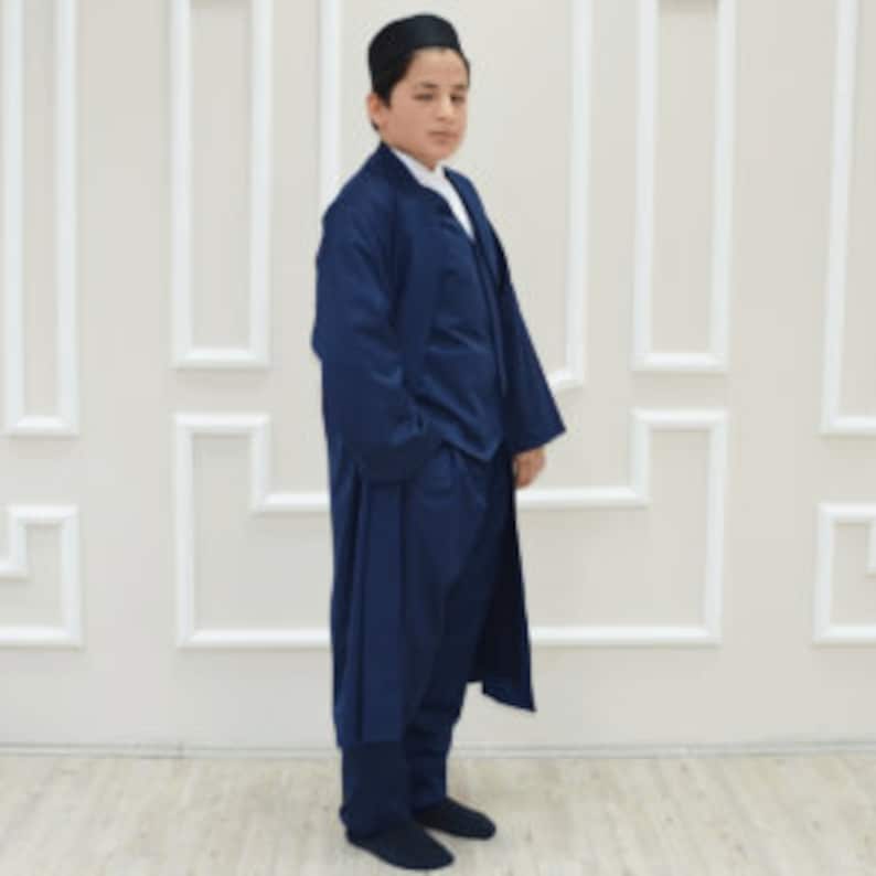 Jubba, Vest and Shalwar Set for Muslim Boys | Islamic Clothing for Kids ...