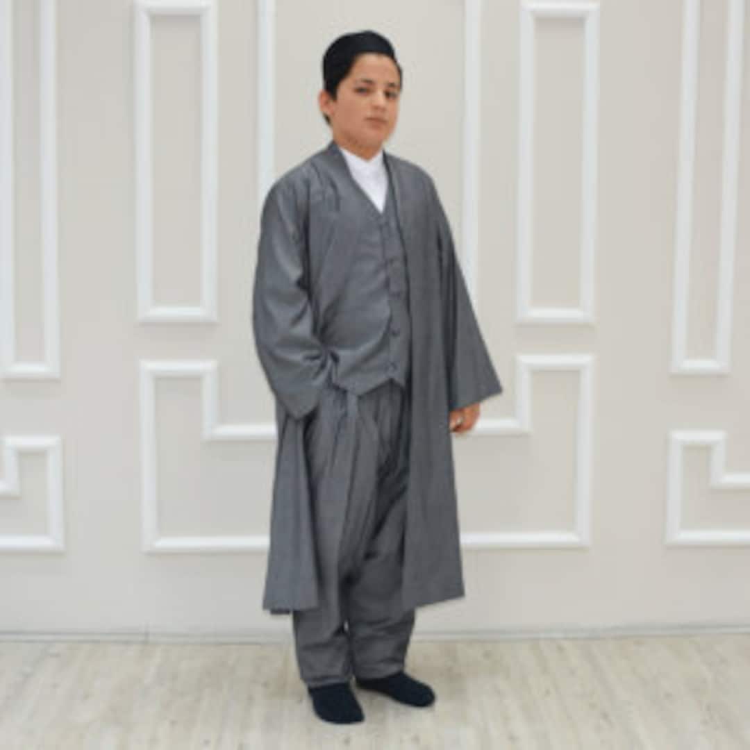 Jubba, Vest and Shalwar Set for Muslim Boys | Islamic Clothing for Kids ...