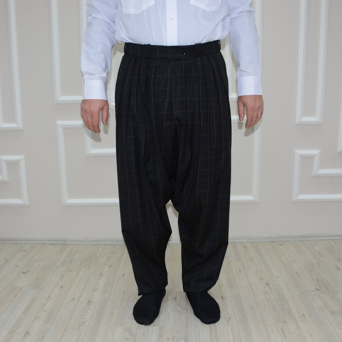 5 Pleated Shalwar Trousers for Muslim Man | Classic Harem Pant for Men ...