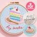 Baking-themed PDF Embroidery Motifs Bundle: 26 Designs (digital ...