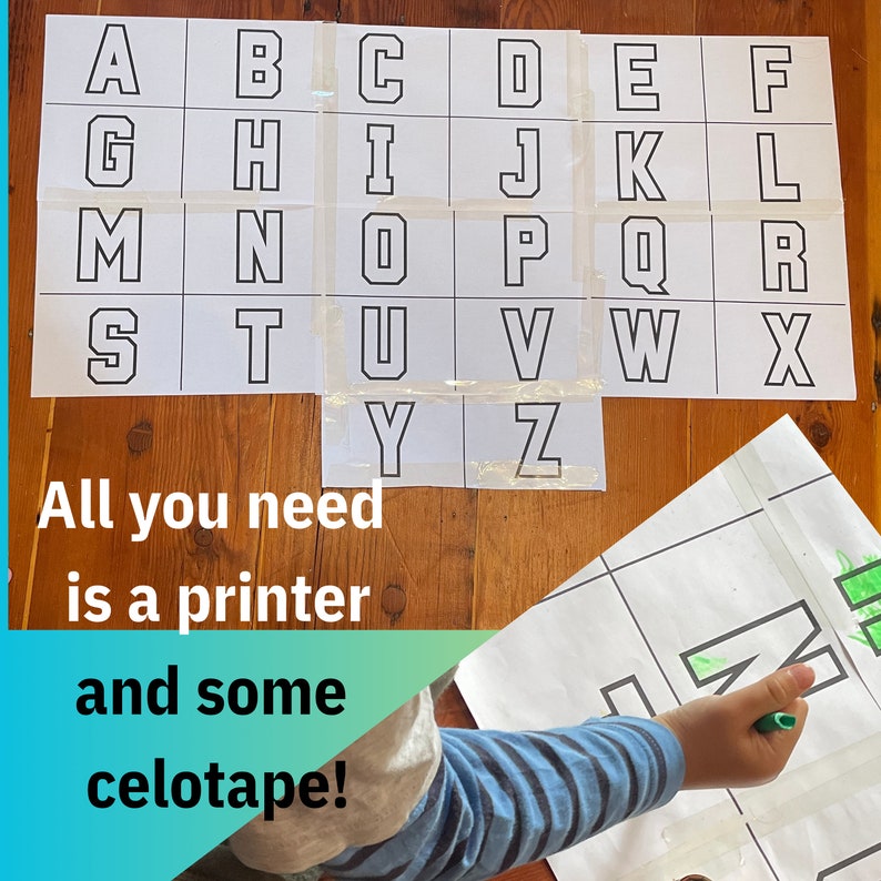 A4 Printable Alphabet Coloring Mat,alphabet, Coloring, Printable ...
