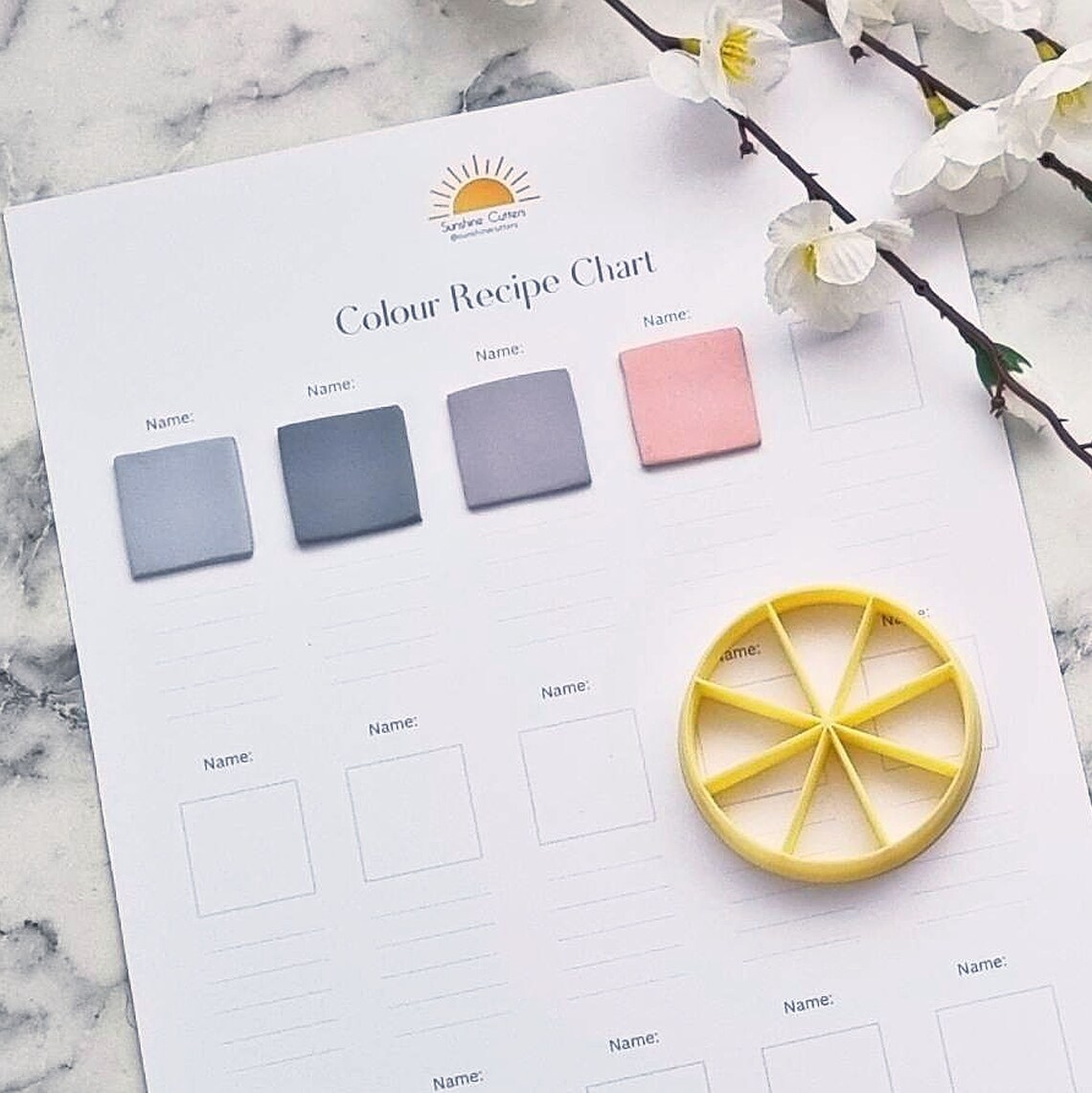 Clay Colour Recipe Chart Digital Download Printable Print at - Etsy