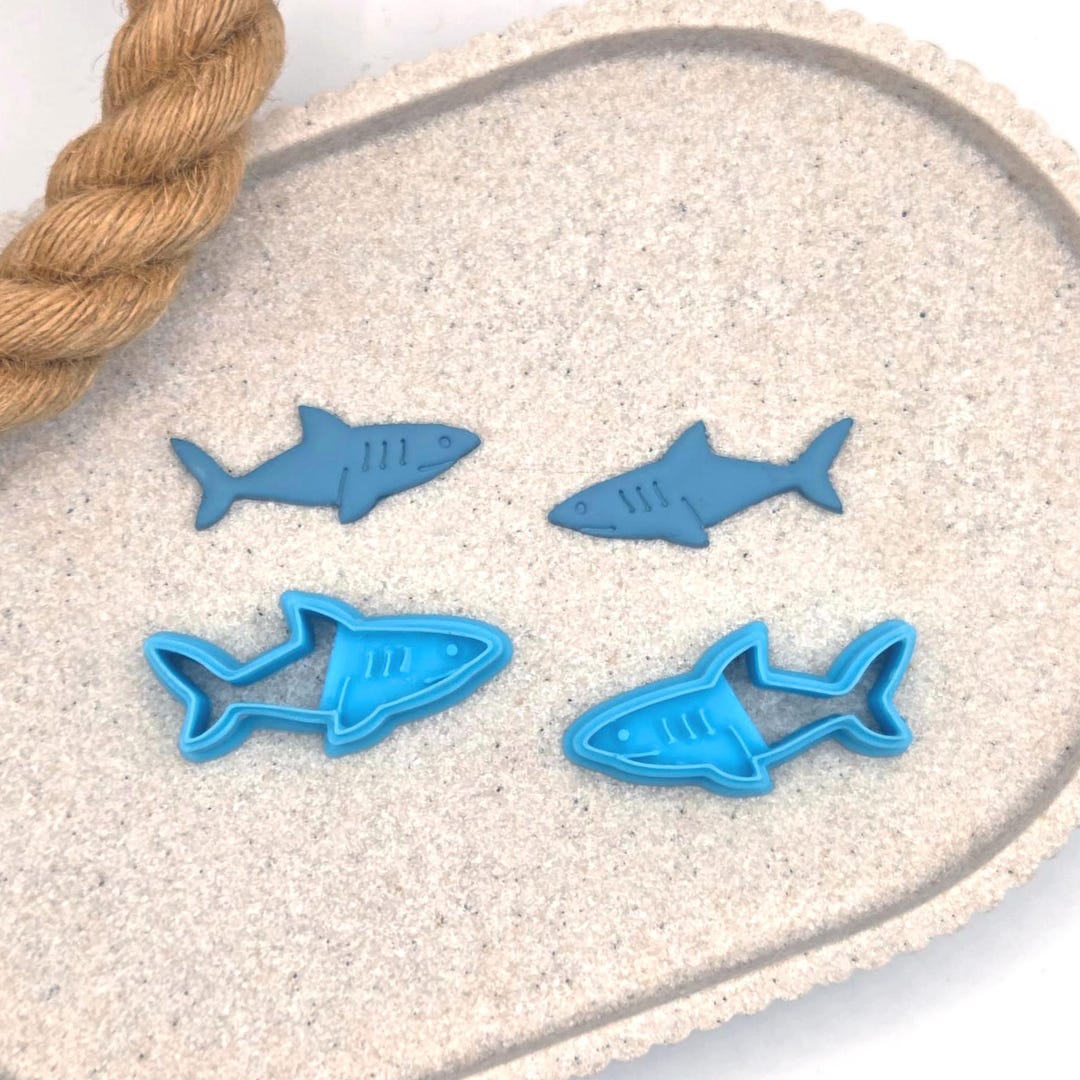 Shark Polymer Clay Cutter. Shark Shaped Clay Cutter. Great White Shark ...