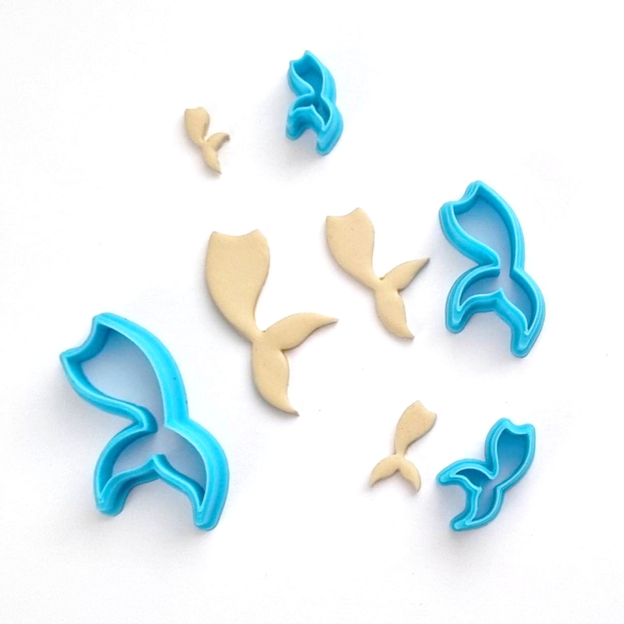 Mermaid Tail STL File Clay Cutter Siren Fantasy Earring - Etsy