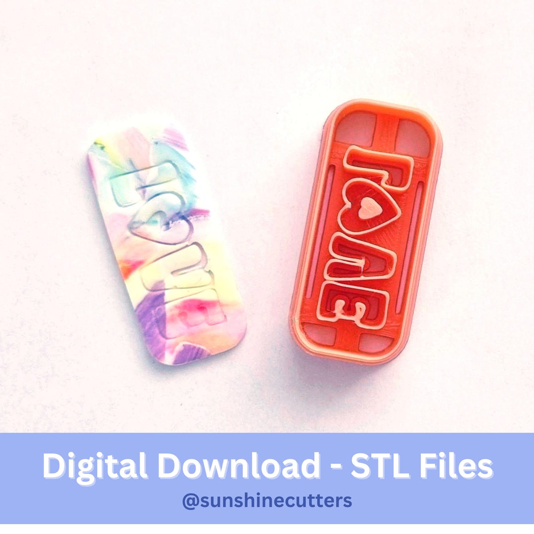 Polymer Clay Earring Cutters Love Rectangle Clay Sharp Cutter Tools ...