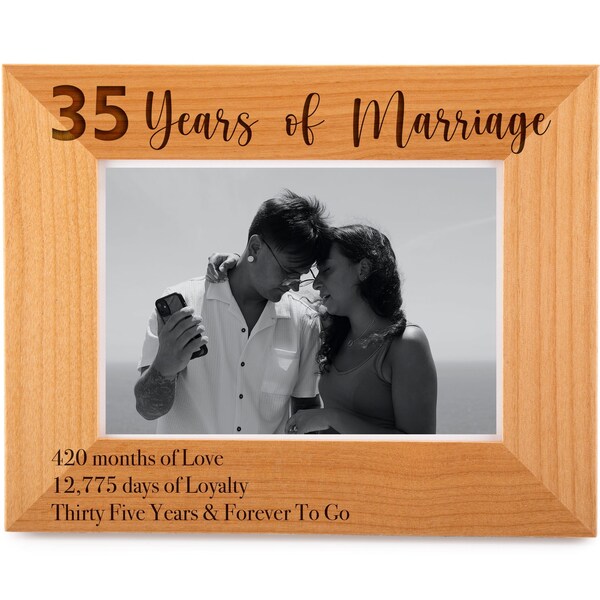 35th Anniversary Picture Frames - Etsy