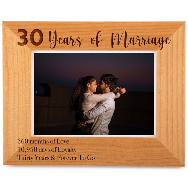 30th Anniversary Picture Frame - Etsy