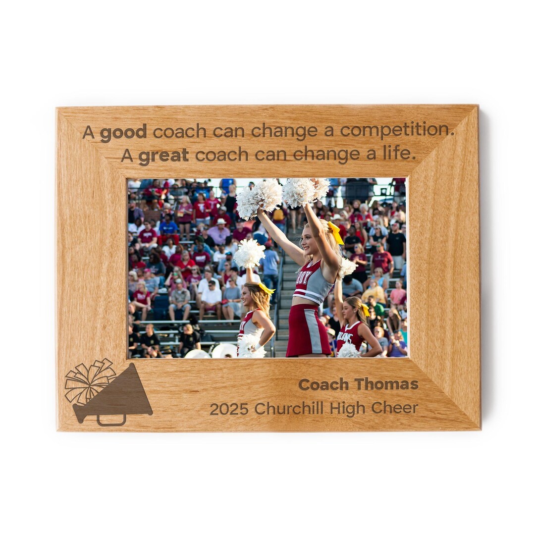 Cheerleading Coach Picture Frame: Personalized Cheerleading Gift or ...
