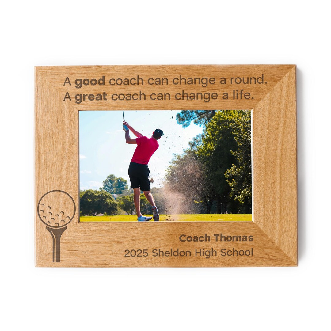 Golf Coach Picture Frame: Personalized Team or Coach Appreciation Gift ...