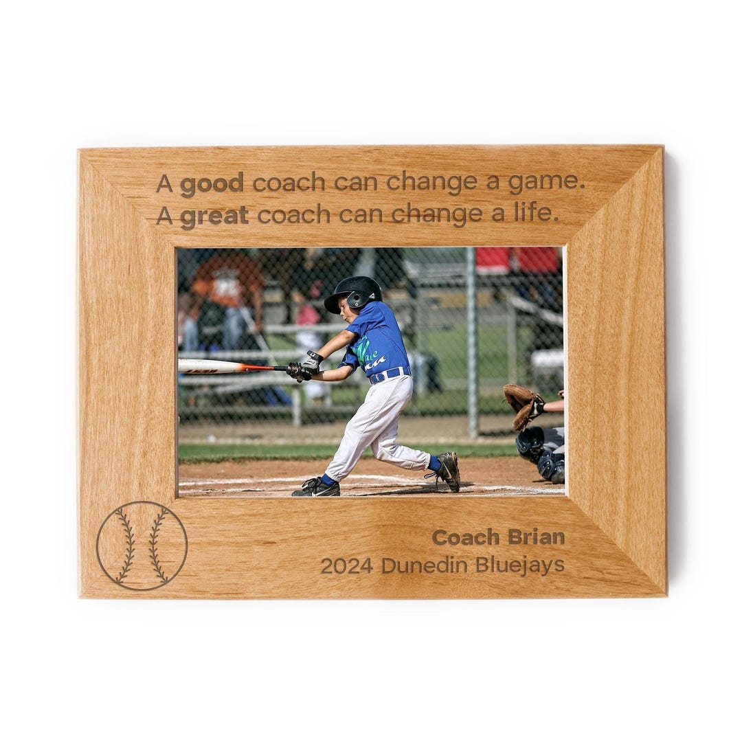 Baseball Good Coach Picture Frame - Softball Coach Gift Picture Frame ...