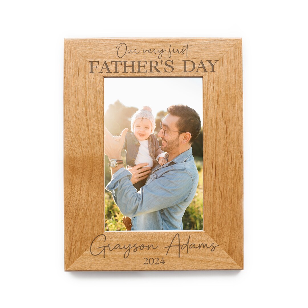 Our Very First Fathers Day Picture Frame New Dad Gift, First Time Dad ...