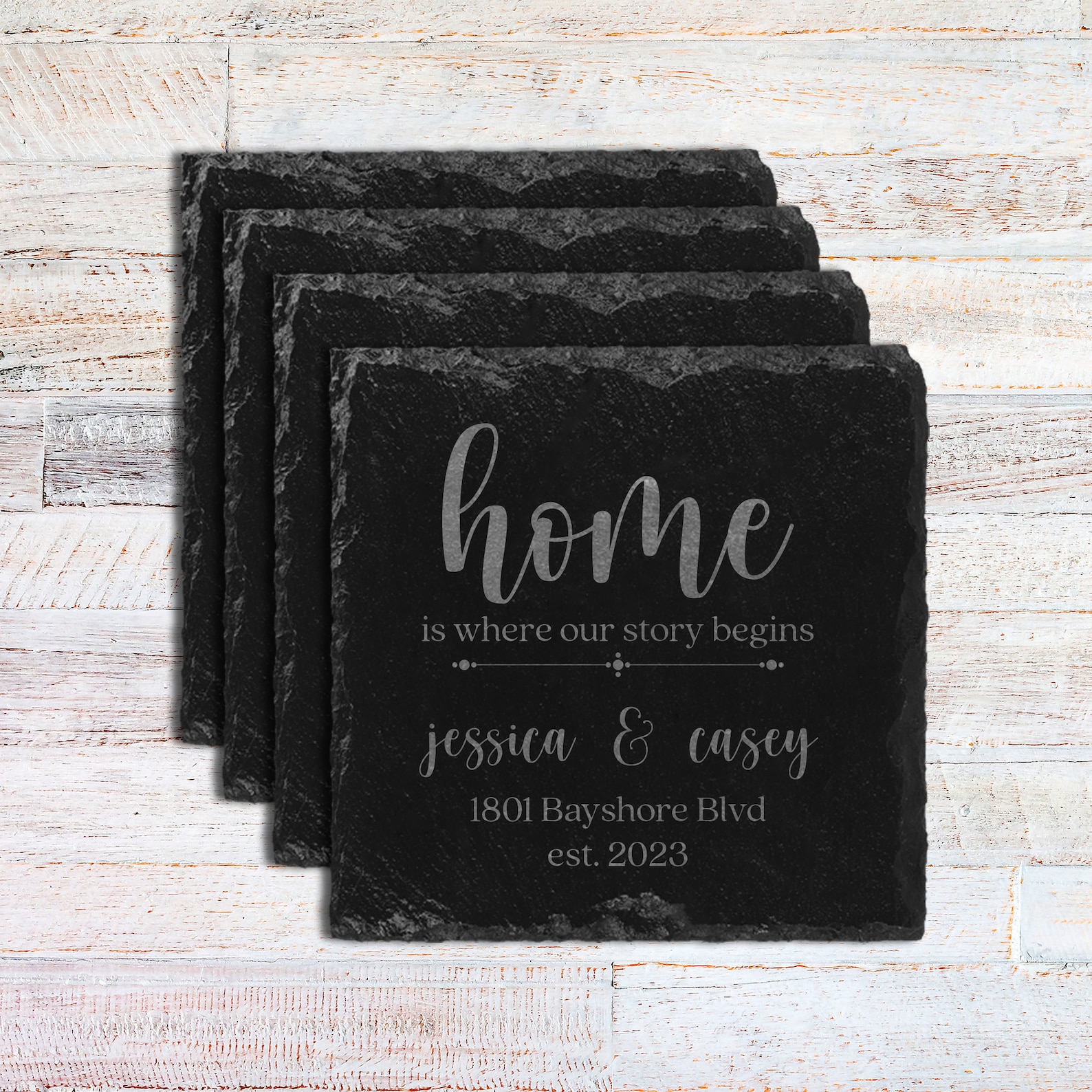 Housewarming Coaster Set Housewarming Gift New Home Gift - Etsy