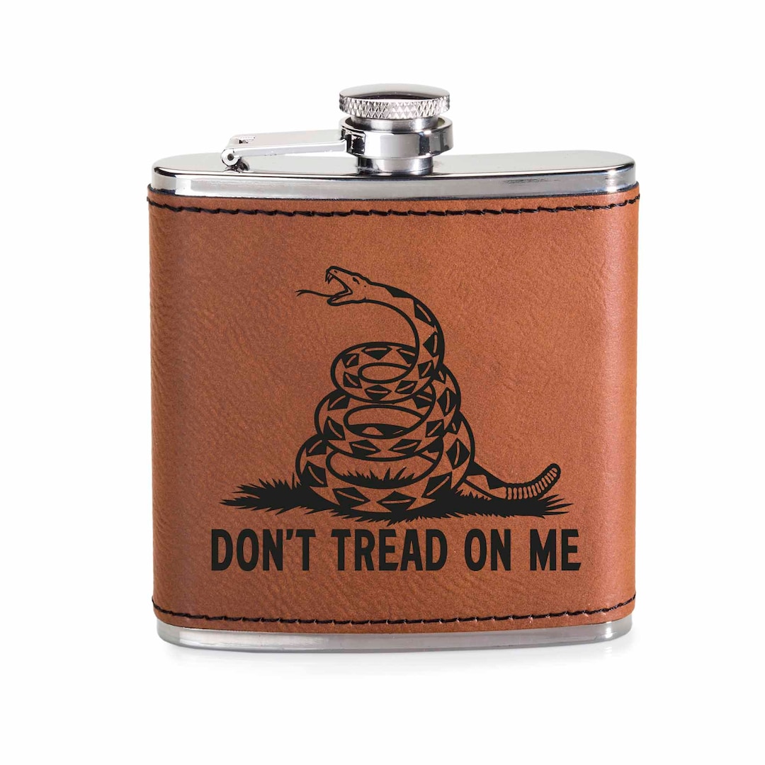 Gadsden Flag Dont Tread on Me Flask Alcohol Flask, Gadsden Flag, Dont ...