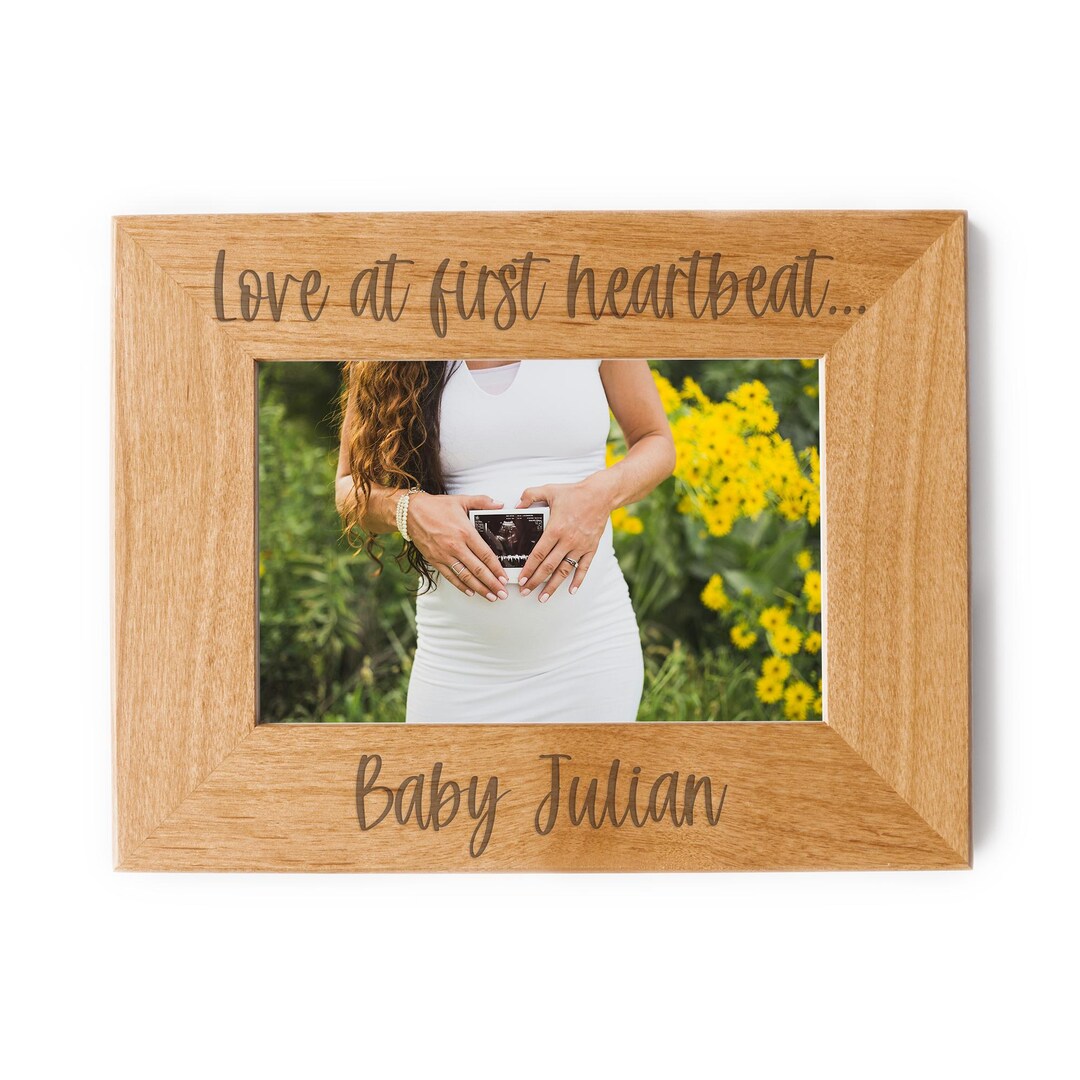 Love First Heartbeat New Baby Picture Frame New Baby Gift, First ...