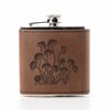 Jolly Roger Pirate Flask Travel Flask, Jolly Roger, Leather Flask ...
