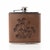 Jolly Roger Pirate Flask Travel Flask, Jolly Roger, Leather Flask ...
