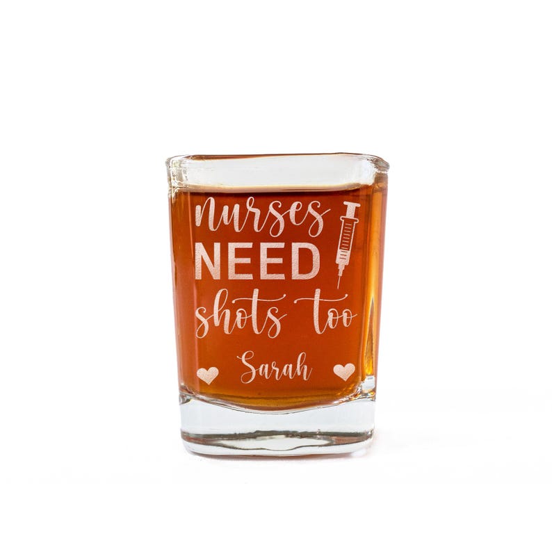Personalized Nurse Shot Glass: Graduation or Retirement Gift - Etsy