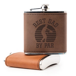 Best Dad by Par Disc Golf Flask Golf Dad, Frisbee Gift, Disc Golf Gift ...