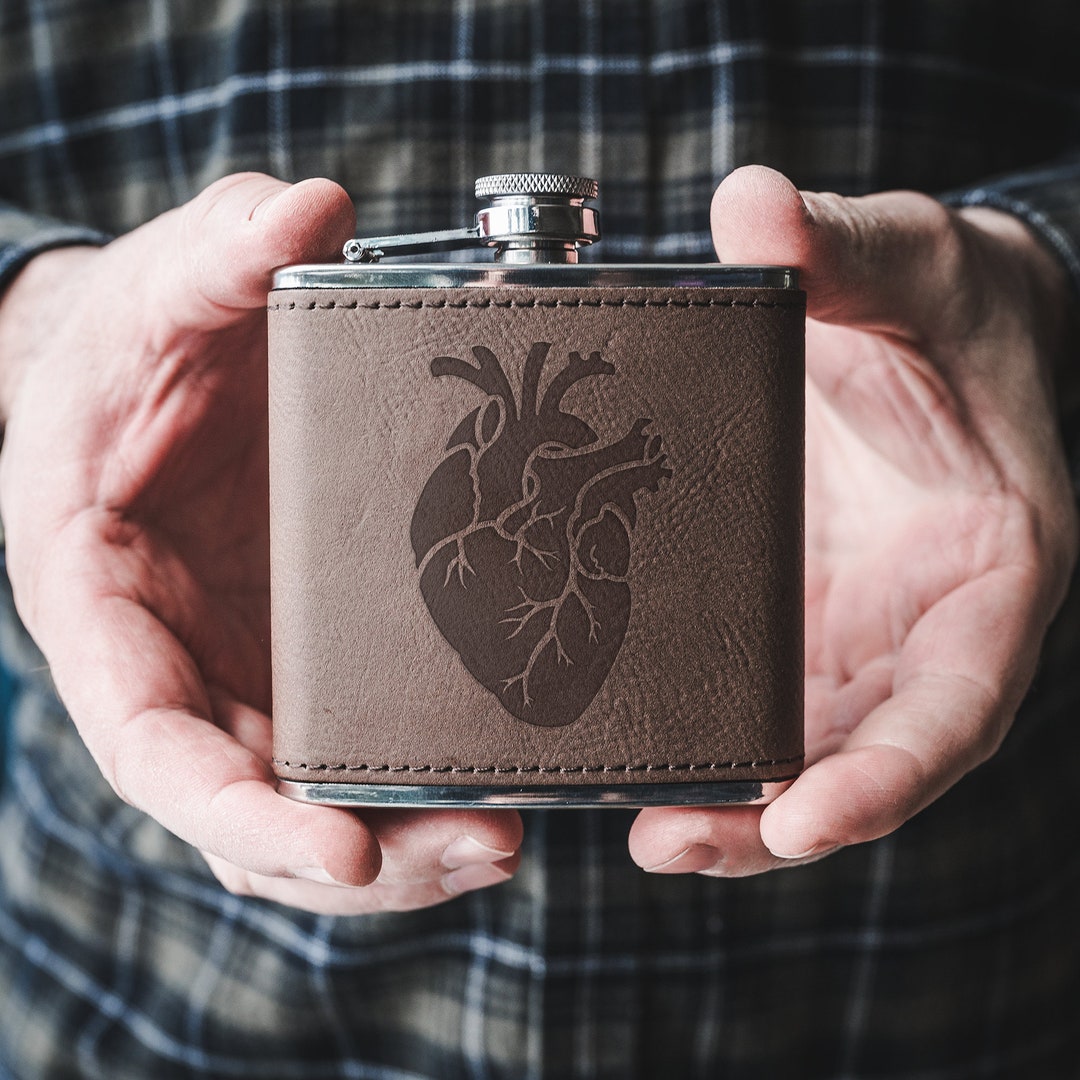 Anatomical Heart Flask Heart Flask, Nurse Gift, Anatomical Heart ...