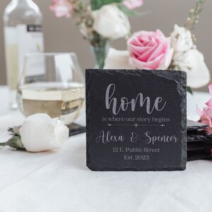 Housewarming Coaster Set - Housewarming Gift, New Home Gift, Wedding ...