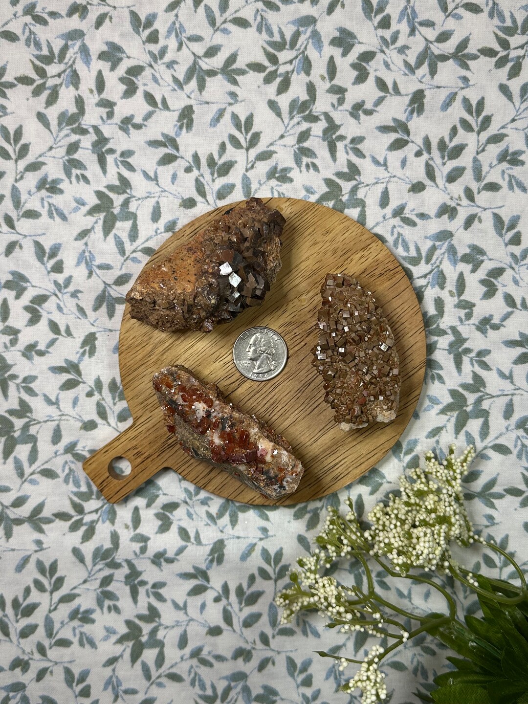 Raw Vanadinite Crystal Specimen Multiple Sizes, Sparkly Red Crystal ...