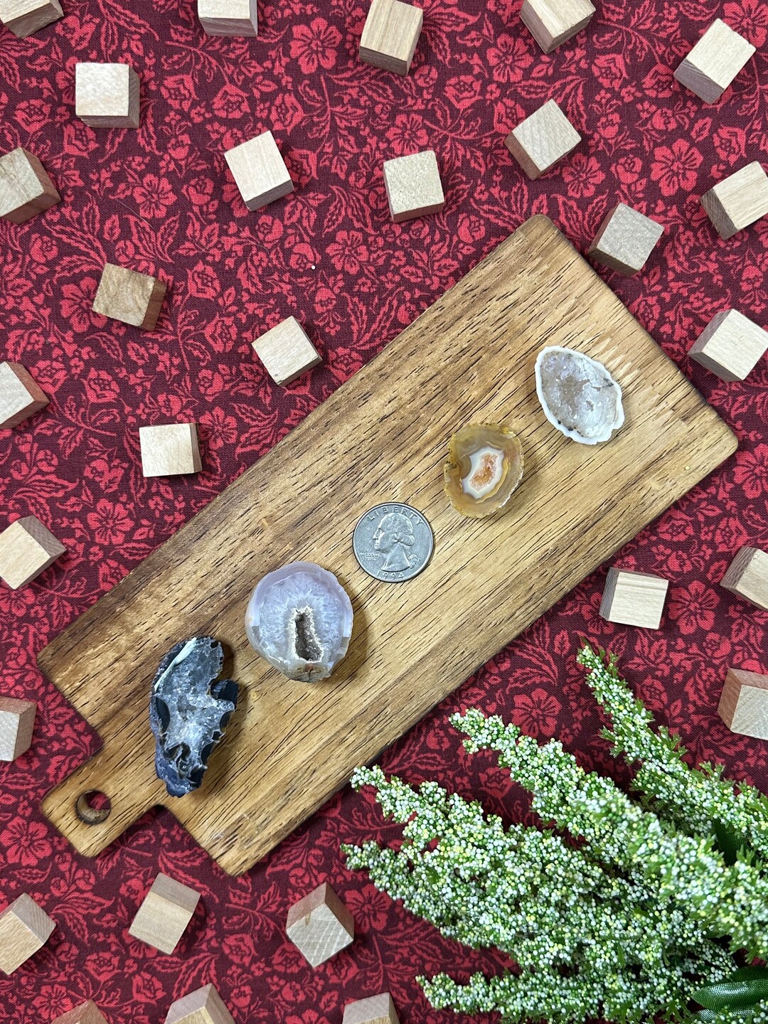 Half Polished Oco Agate Crystal Specimen - Beautiful Druzy Agate Geode ...