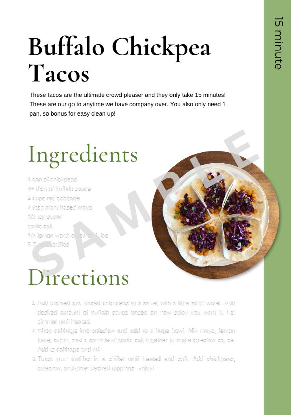 Plant Based for Busy People Cookbook - Etsy