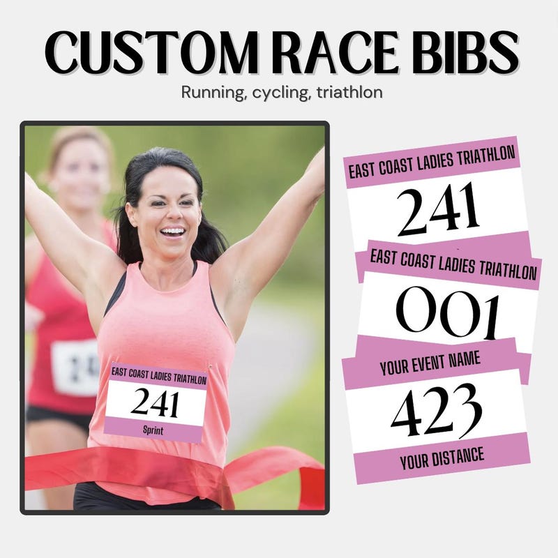 Custom Race Bib - Etsy