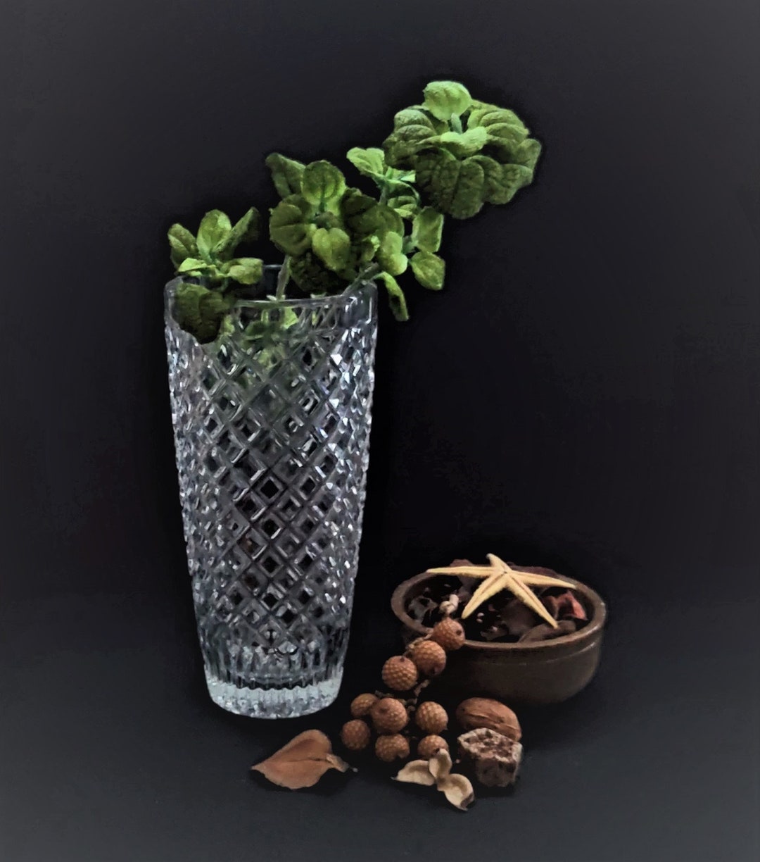 Crystal Glass Vase - Poltár Crystal - Etsy