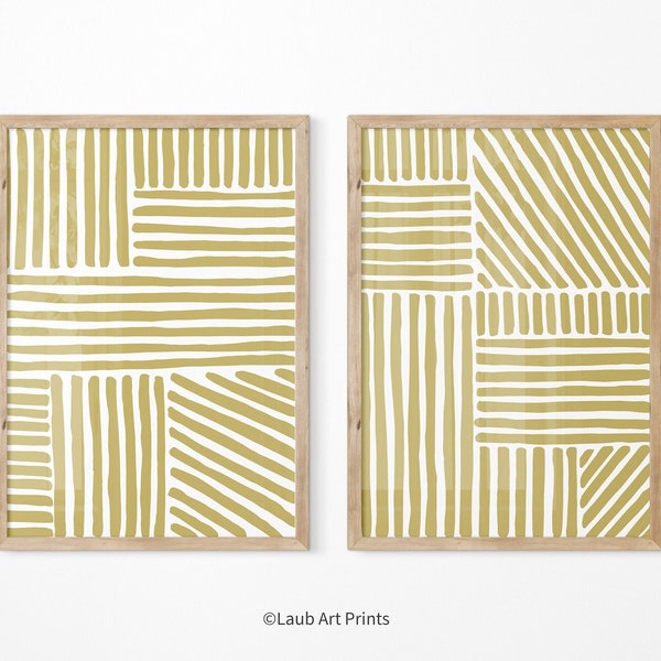 Abstract Yellow Art - Etsy