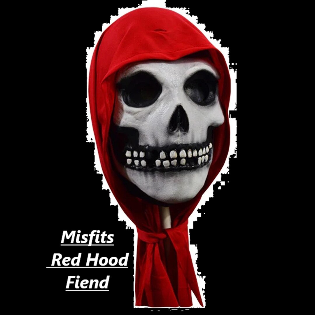 MISFITS -red Hood THE FIEND Latex Deluxe Mask Trick or Treat Studios ...