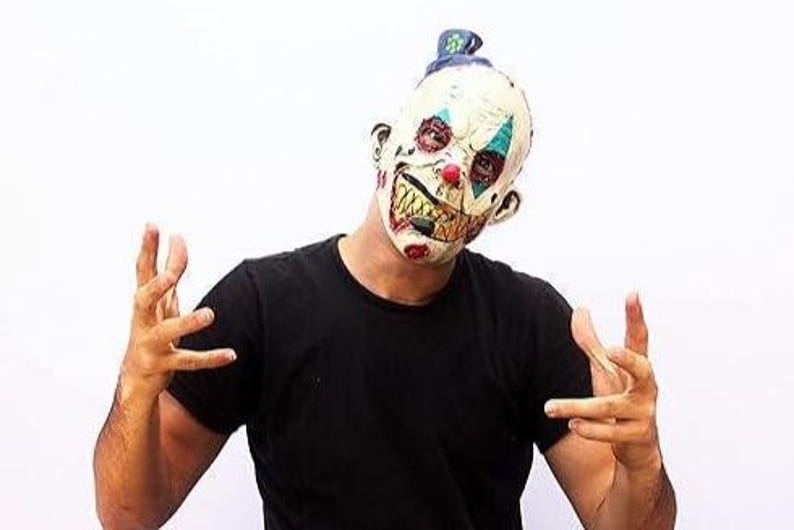 25% Off, Free Shipping Today! Halloween MIME ZACK BIZARRE Clown Adult ...