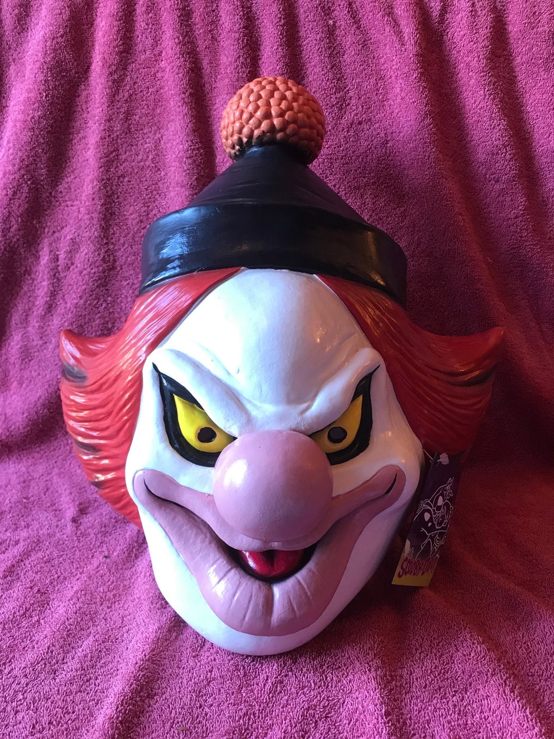 New Scooby Doo the Ghost Clown Latex Deluxe Mask Trick or Treat Studios ...