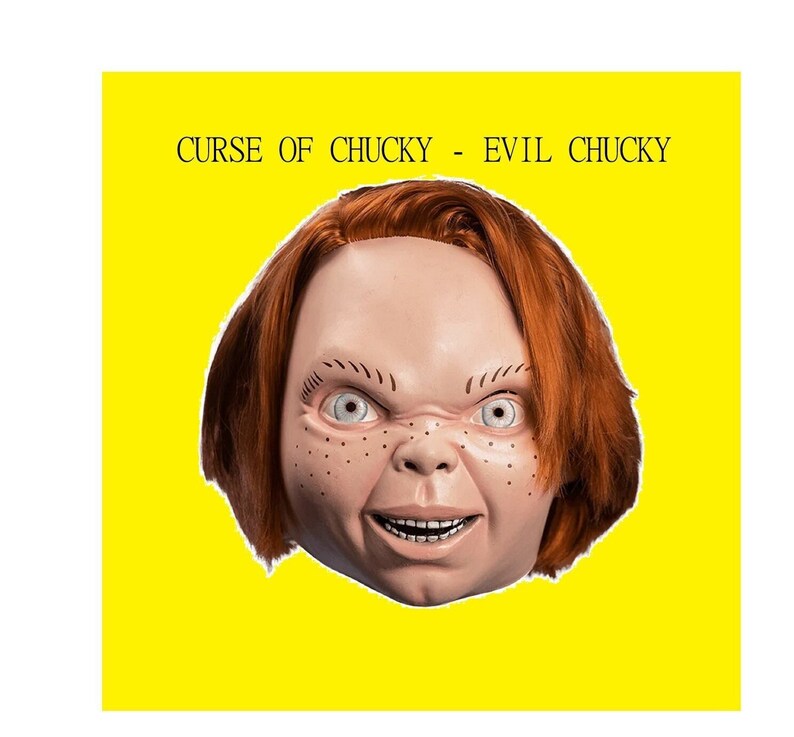 New Curse of Chucky Evil Chucky Latex Deluxe Mask Trick or Treat ...