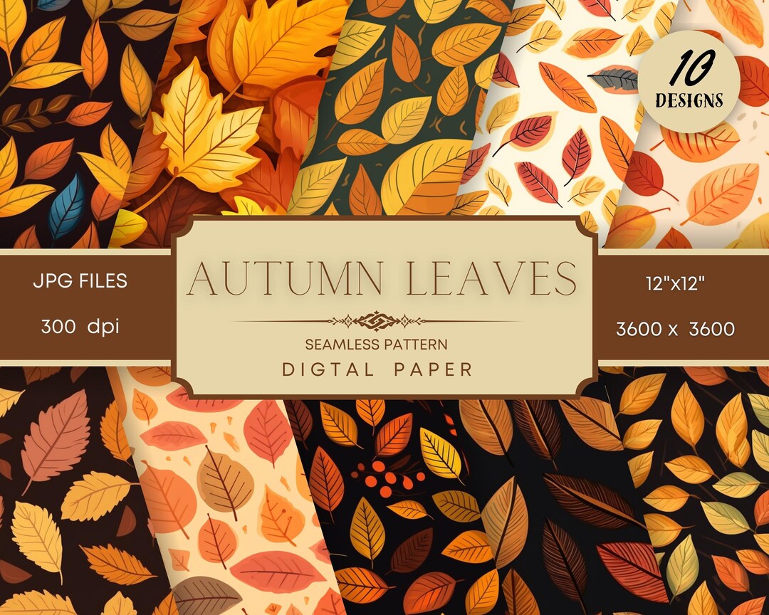 Autumn Leaves Digital Paper, Fall Digital Paper, Free Commercial Use ...