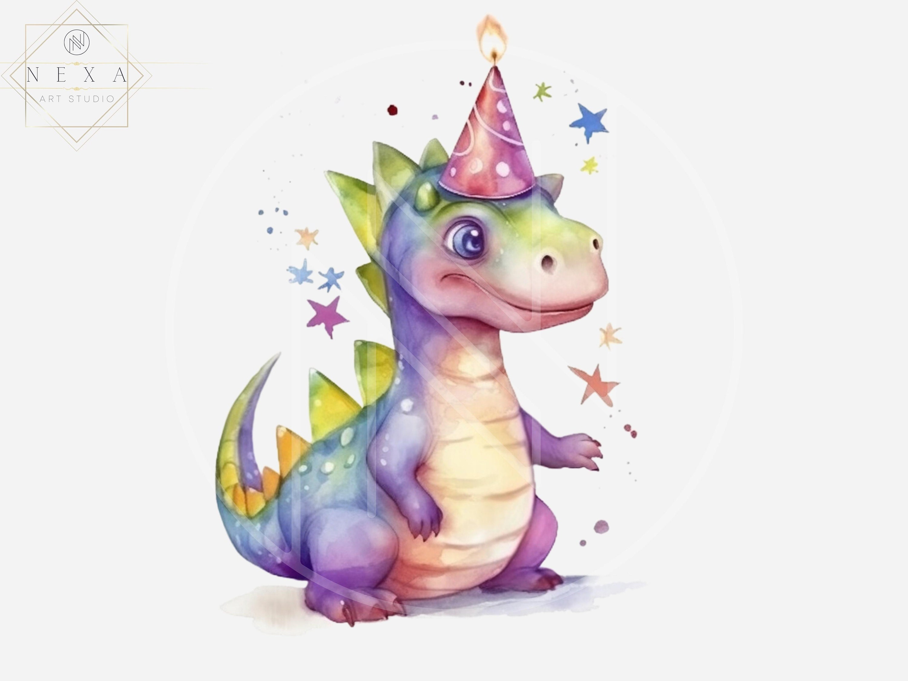 Watercolor Clipart Birthday, Children Shower, Presents Clipart, Flags ...