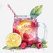 Lemonade Clipart, Drinks Clipart, Summer Clipart, Lemon Illustration ...