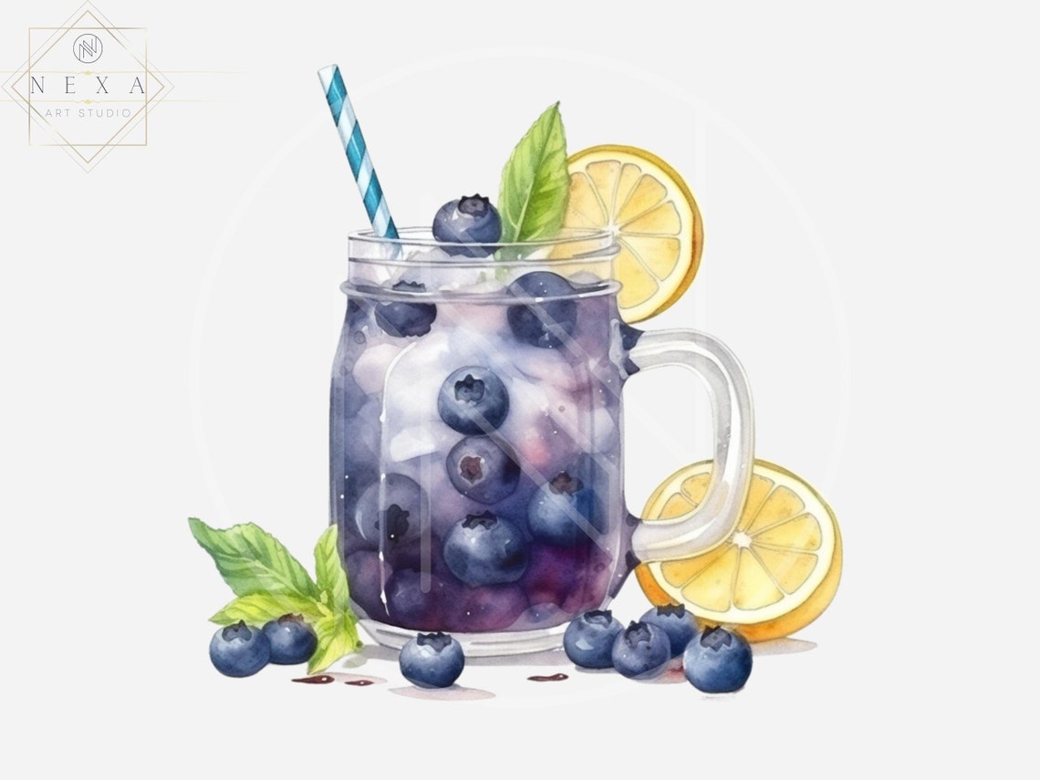 Lemonade Clipart, Drinks Clipart, Summer Clipart, Lemon Illustration ...