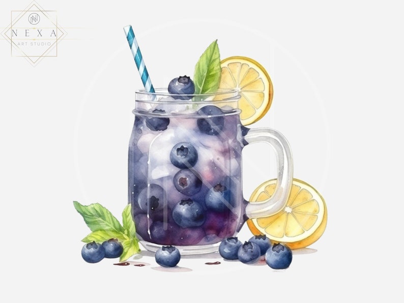 Lemonade Clipart, Drinks Clipart, Summer Clipart, Lemon Illustration ...