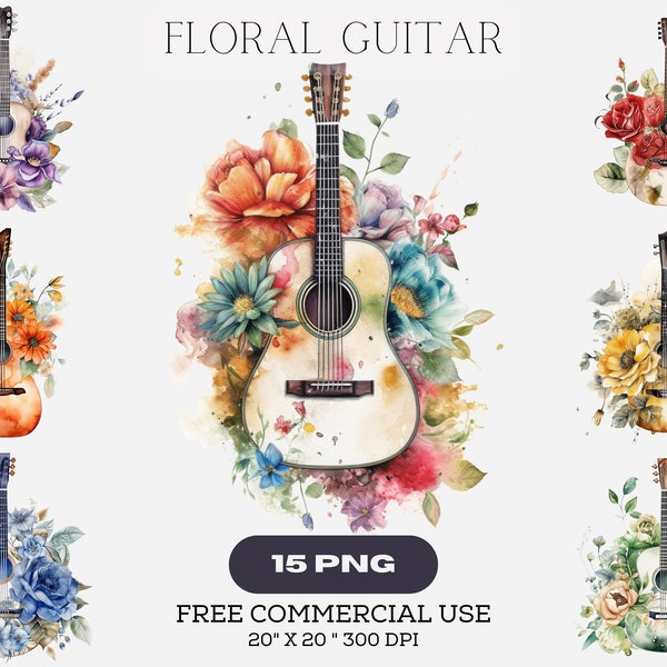 Guitar Clipart - Etsy