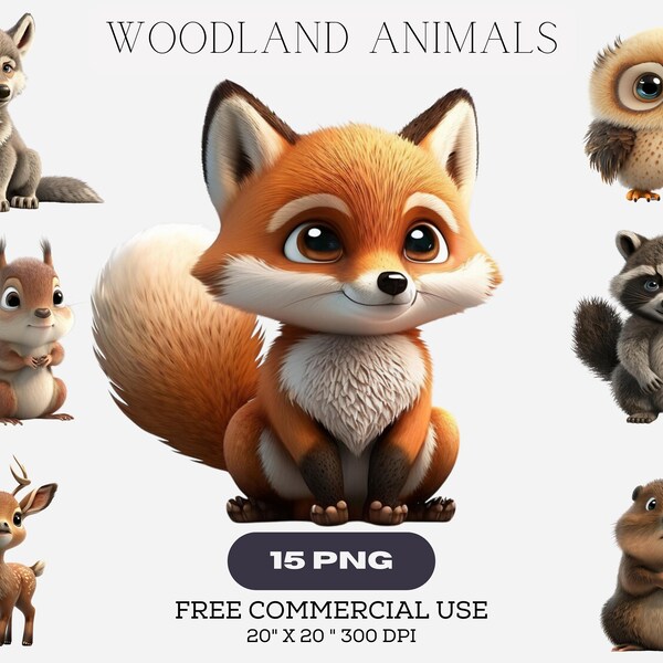 Woodland Animals - Etsy