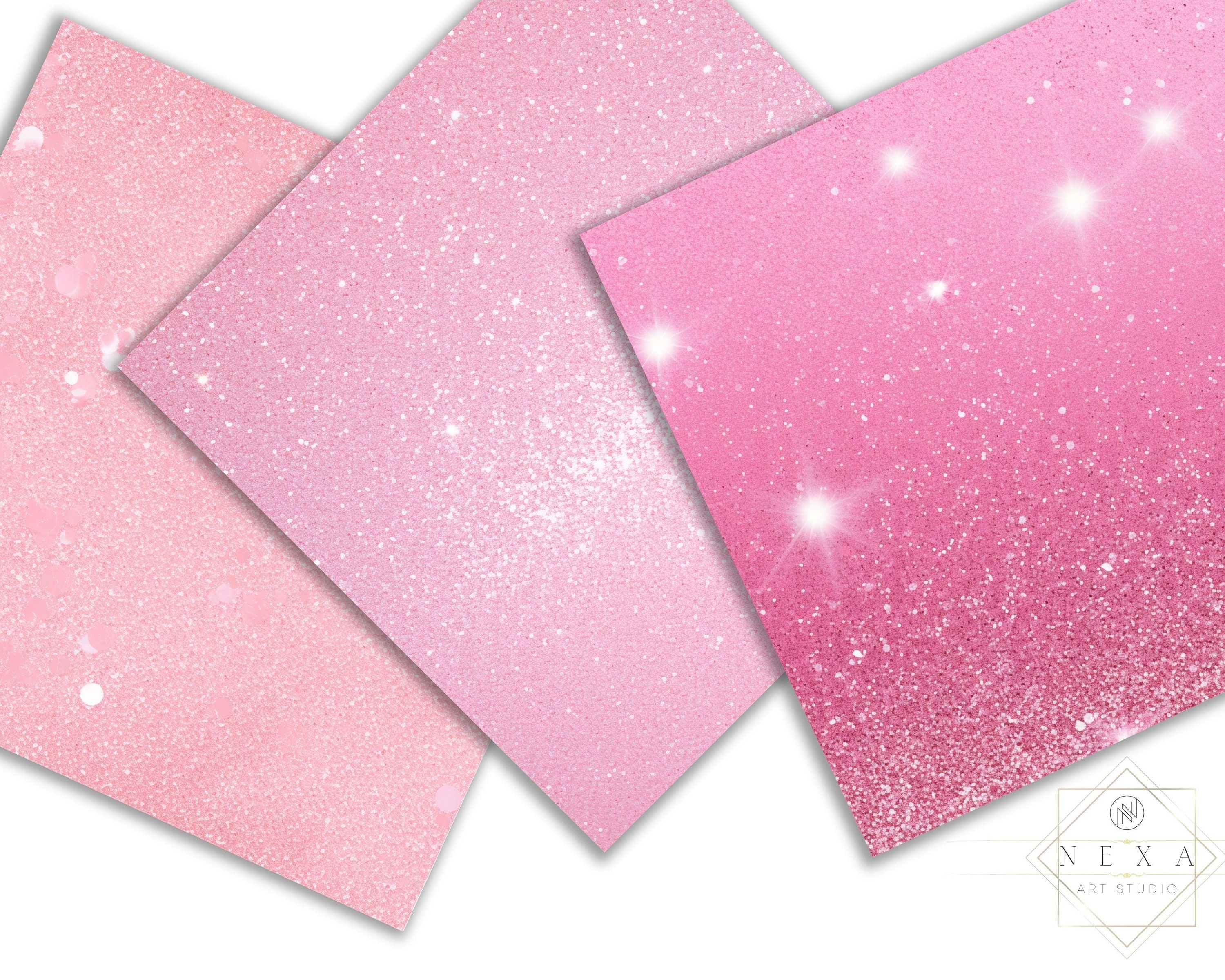 Pink Glitter Digital Paper Hot Pink Glitter Texture - Etsy