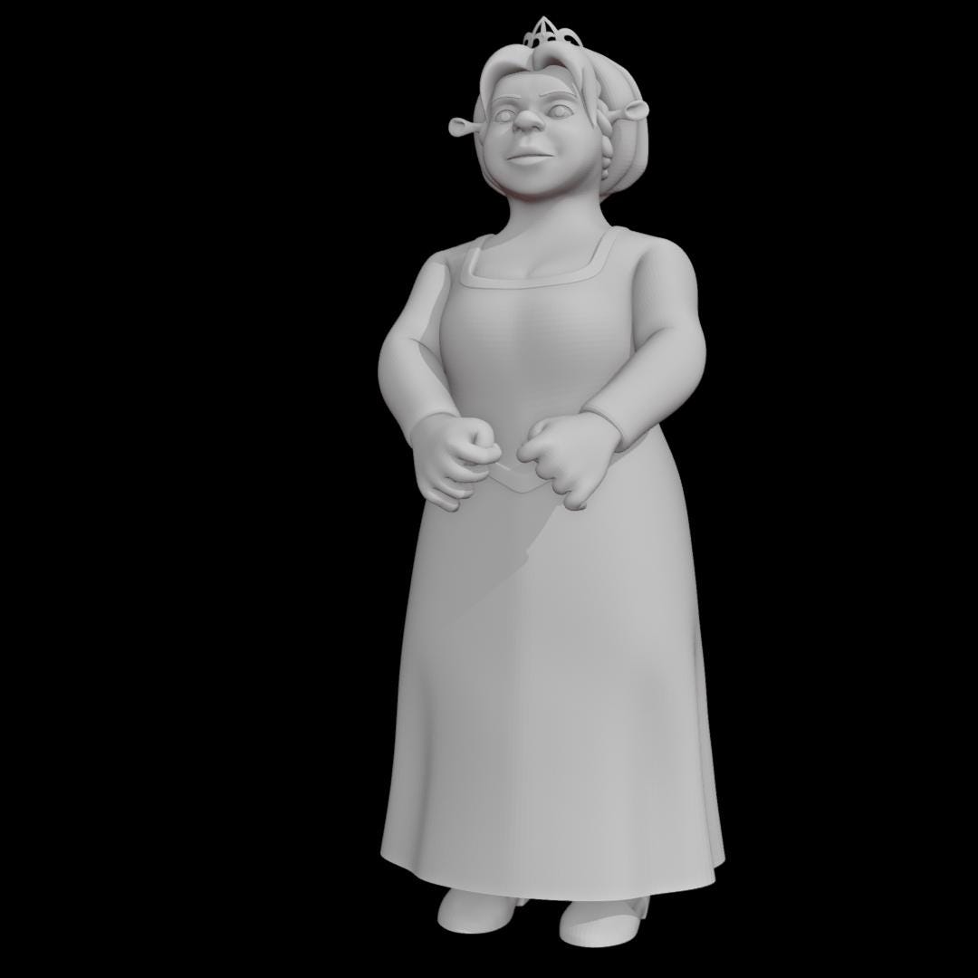 Shrek Fiona Figurine Stl File - Etsy