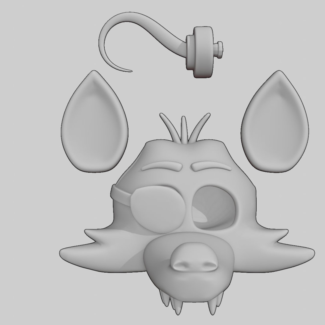 Fnaf / Five Nights at Freddy's Foxy Clean Stl Files for Cosplay or ...