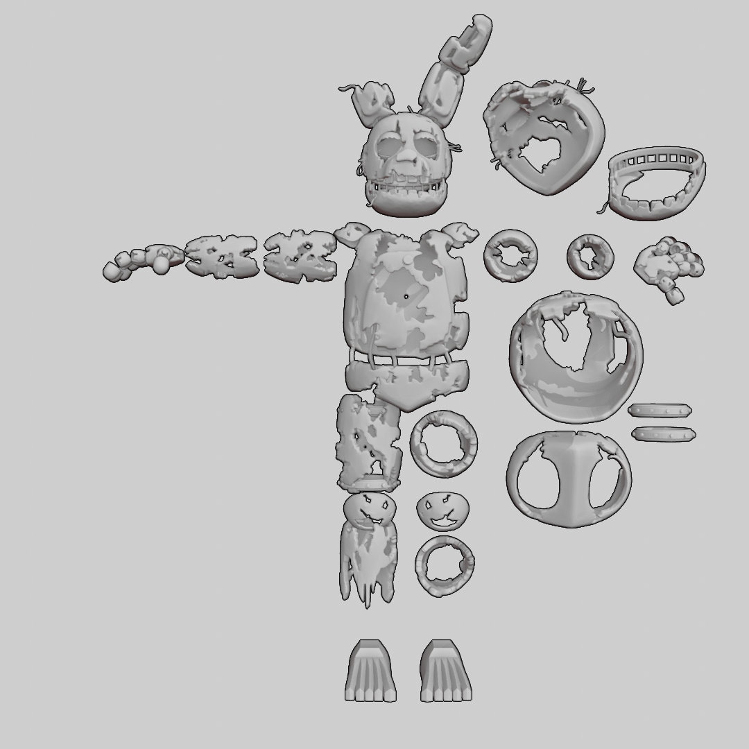 Fnaf / Five Nights at Freddy's Springtrap Stl Files for Cosplay or ...