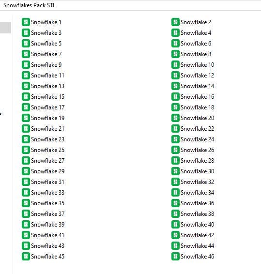 Snowflakes Pack Stl Files - Etsy