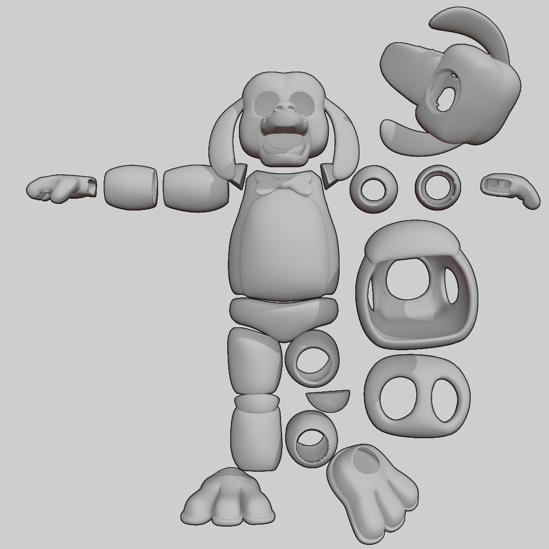 Fnaf / Five Nights at Freddy's Sparky Stl Files for Cosplay or ...